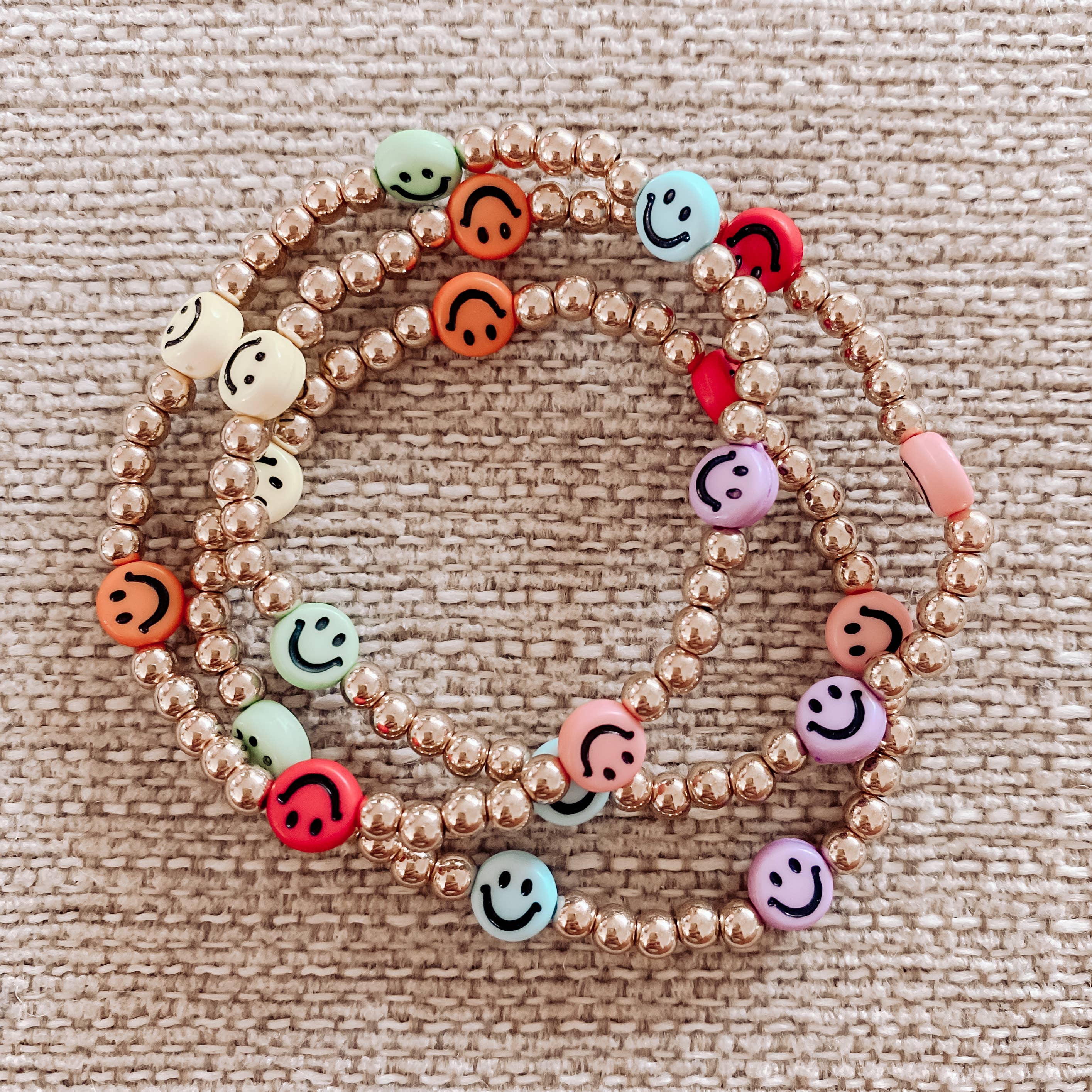 Rainbow Smiley Bracelet – Drake's Bower Boutique
